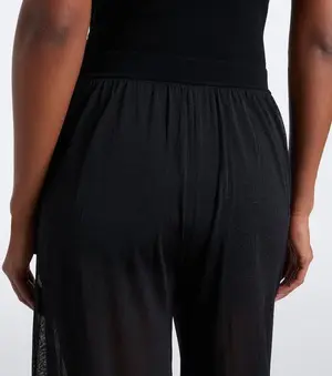Simkhai Flora Sheer Knit Balloon Pants