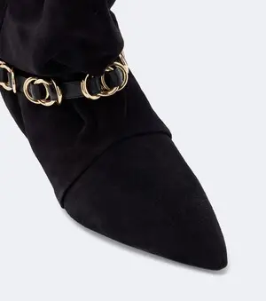 Isabel Marant Étoile Edrik Embellished Suede Ankle Boots