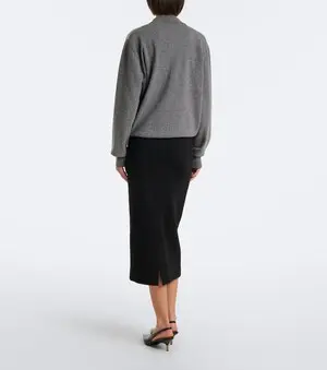 Max Mara Wool-blend Jersey Pencil Skirt