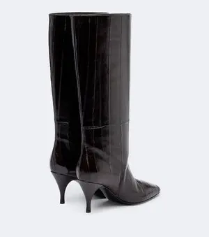 HERBERT LEVINE Silhouette Leather Knee-high Boots