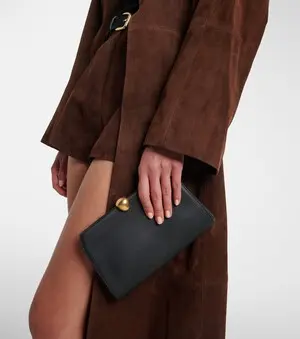 Nour Hammour Lou Leather Clutch