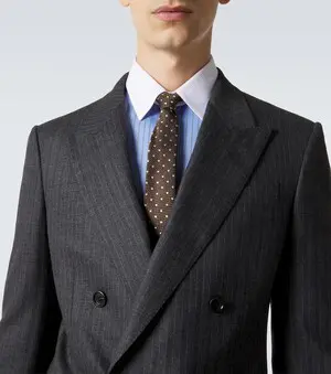 TOM FORD Striped Cotton Satin Shirt