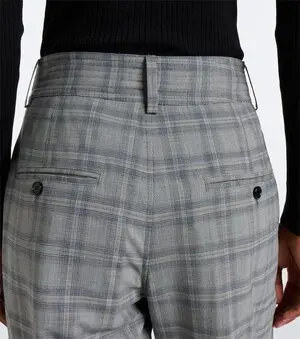 Isabel Marant Étoile Mayera Checked Wool-blend Wide-leg Pants