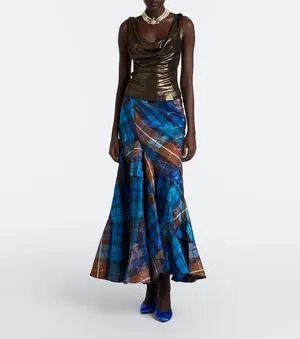 VIVIENNE WESTWOOD Plaid Maxi Skirt