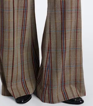 VIVIENNE WESTWOOD Checked Wide-leg Pants