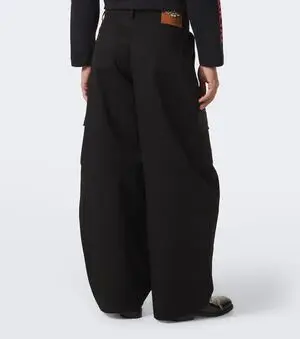Simone Rocha Cotton Drill Cargo Pants