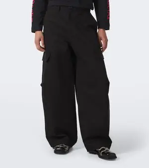 Simone Rocha Cotton Drill Cargo Pants