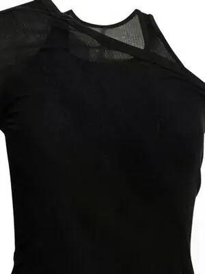 Rick Owens One-shoulder Ribbed Top
