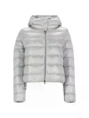 Herno Quilted Hooded Jacket - Grey