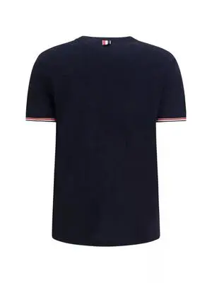 Thom Browne Rwb-tipping Rib-cuff T-shirt