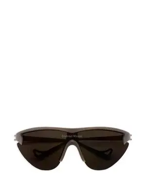 DISTRICT VISION Yukinori Range Finder Geometric Sunglasses - Brown