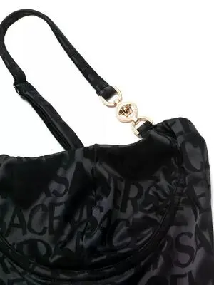 Versace Allover-print Corset-style Bra