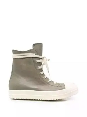Rick Owens High-top Leather Sneakers - Grey