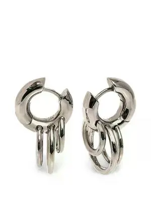 PANCONESI Blow Up Hoop Earrings - Silver