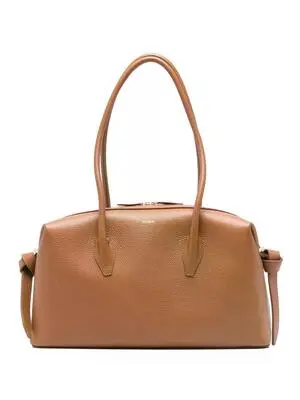 Yuzefi Brioche Duffle Grained-leather Shoulder Bag - Brown