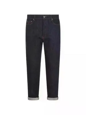 Brunello Cucinelli Contrast-stitch Jeans - Blue