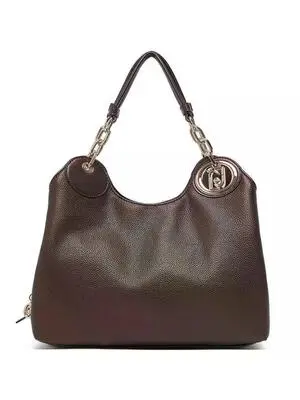 Liu Jo Logo Plaque Chain Link Tote Bag - Brown