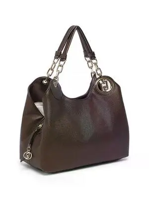 Liu Jo Logo Plaque Chain Link Tote Bag