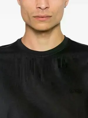 Zegna Logo-embroidered Cotton T-shirt