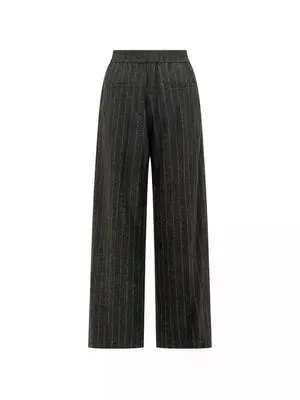 Brunello Cucinelli Pinstripe Wide-leg Trousers