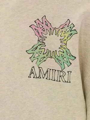 Amiri Ma Quad Flames Oversized Cotton Hoodie
