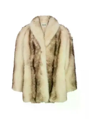 DUCIE Emilia Faux-fur Jacket - Neutrals