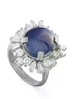 LB EXCLUSIVE Sapphire And Diamond Ring - Silver