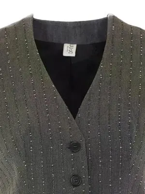 Liu Jo Strass-embellished Pinstripe Vest