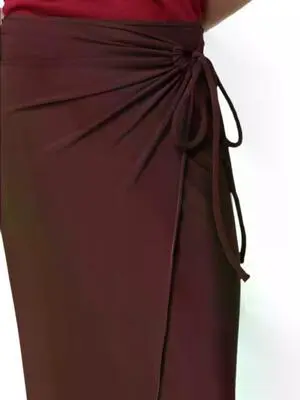Max Mara Wrap-style Gathered Skirt