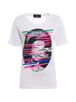 Dsquared2 Graphic-print Cotton T-shirt - White
