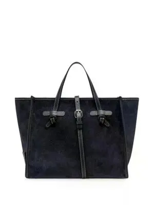 GIANNI CHIARINI Marcella Suede Tote Bag - Blue