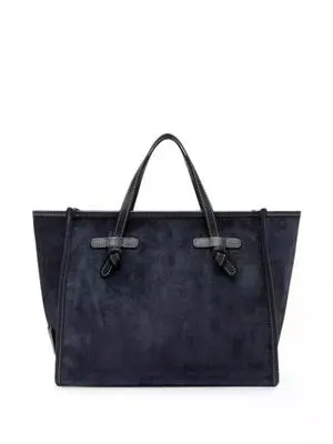 GIANNI CHIARINI Marcella Suede Tote Bag - Blue