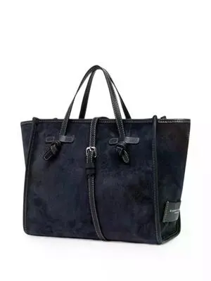 GIANNI CHIARINI Marcella Suede Tote Bag - Blue