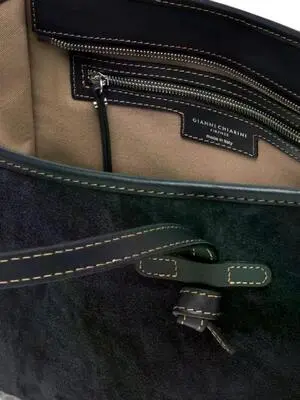 GIANNI CHIARINI Marcella Suede Tote Bag - Blue