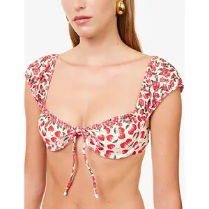Agua Bendita Lupita Scoop-neck Bikini Top