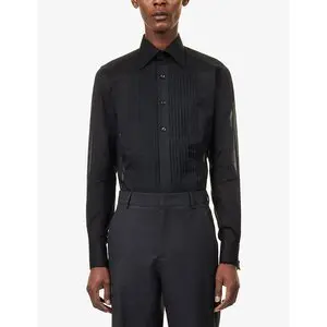 TOM FORD Slim-fit Cotton-voile Evening Shirt - Black