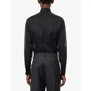 TOM FORD Slim-fit Cotton-voile Evening Shirt - Black