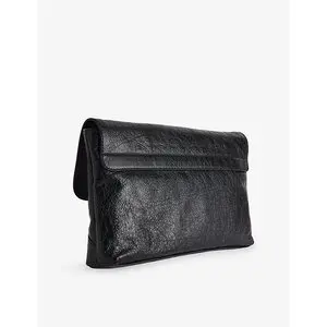 Balenciaga Le City Leather Clutch Bag - Black