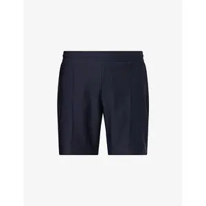 ARNE Pleated Slim-fit Woven Shorts