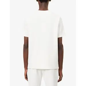 ARNE Pleated Crew-neck Woven T-shirt - Ecru