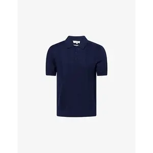 ARNE Arles Wave Textured Woven Polo Shirt