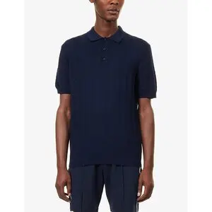 ARNE Arles Wave Textured Woven Polo Shirt