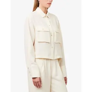 THE COUTURE CLUB Patch-pocket Linen Shirt