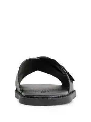 Fendi Ff Logo Crossover Strap Sandals