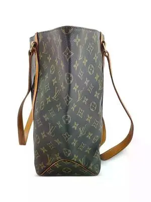 LOUIS VUITTON 1997 Monogram Sac Shopping Tote Bag - Brown