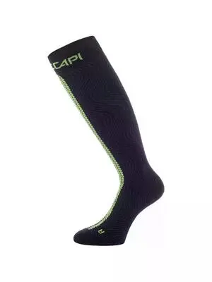ACCAPI Energy Wave Logo-print Panelled Socks - Black