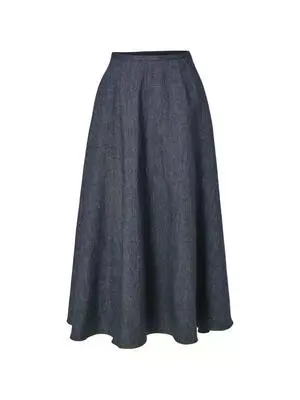 Carolina Herrera Half-circle Midi Skirt - Blue