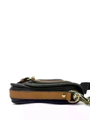 Burberry Striped Buckled Shoulder Bag