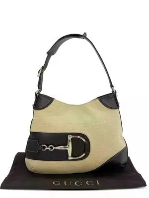 Gucci 2000s Horsebit Shoulder Bag - Neutrals