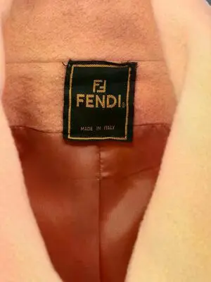 Fendi Shawl-collar Buttoned Coat
